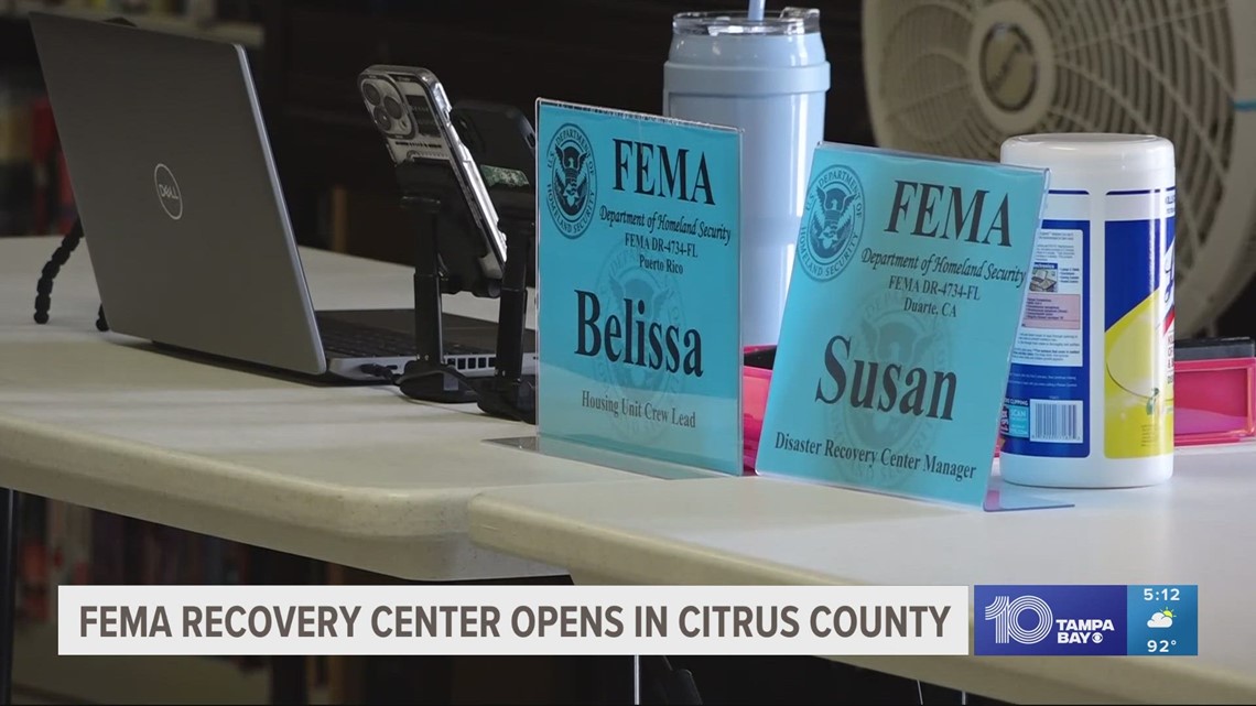 FEMA’s disaster recovery center in hard-hit Citrus County is now open ...