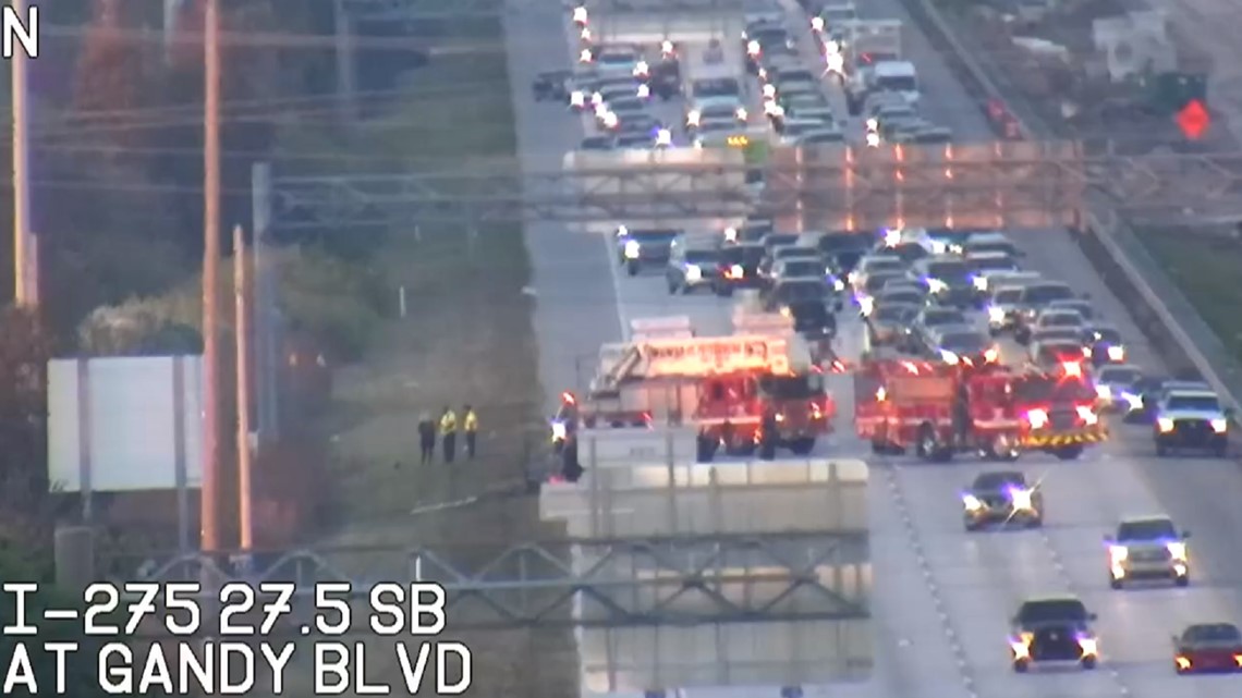 Car fire cleared after blocking lanes of SB I-275 in Pinellas County ...