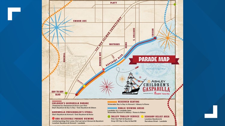 Children's Gasparilla Parade 2023: Date, parade route, parking | wtsp.com