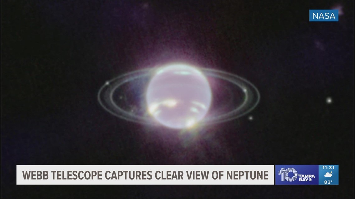 NASA releases stunning Webb telescope images of Neptune and its rings ...