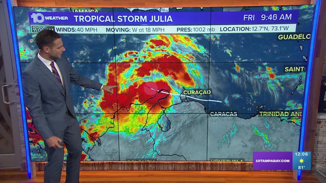 Tracking the Tropics: Tropical Storm Julia forms in the Caribbean ...