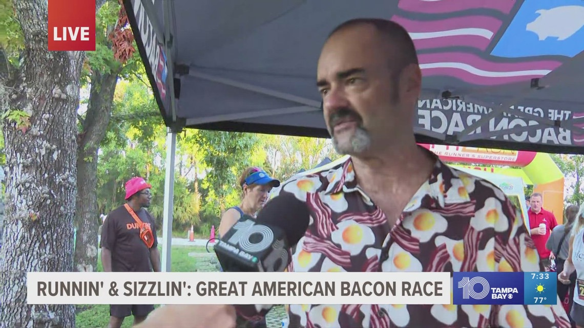 Runners lace up their sneakers for the Great American Bacon Race | wtsp.com