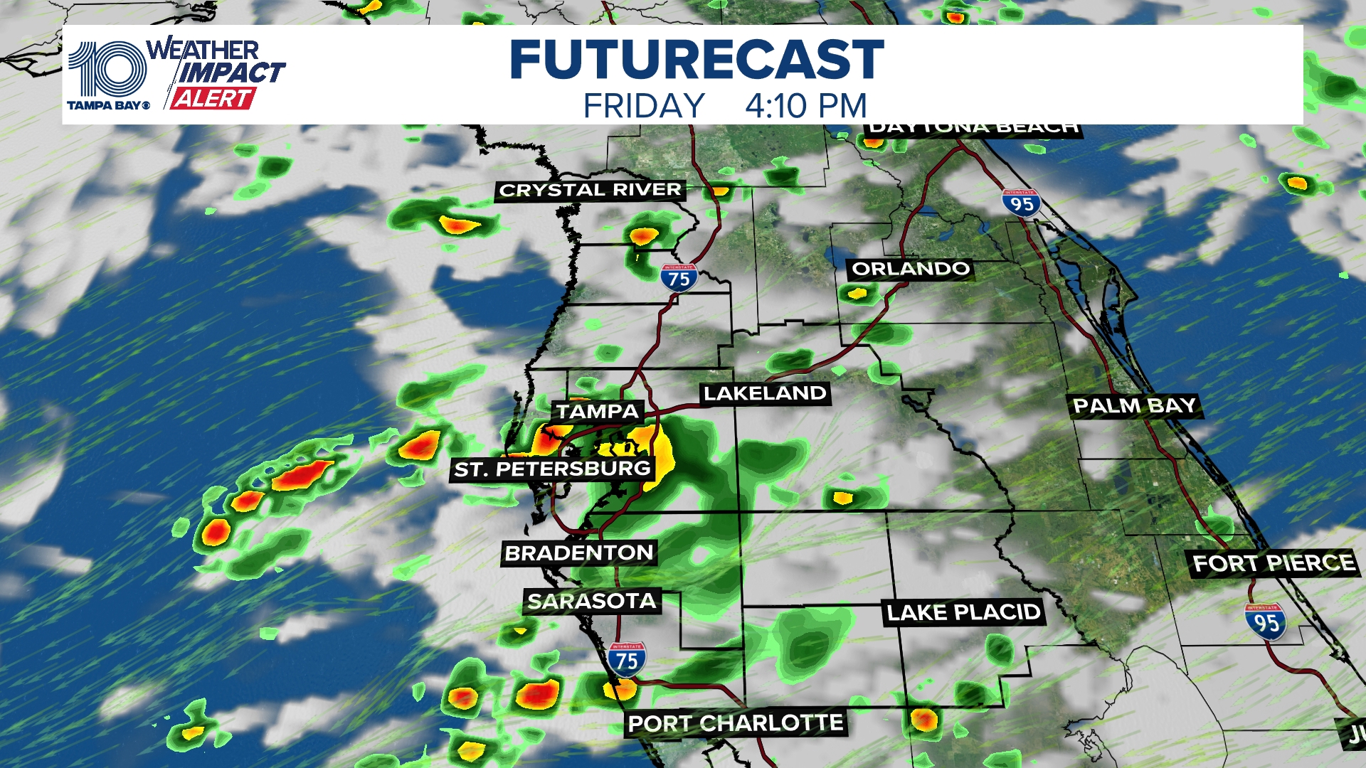Rain, scattered storms to move across Tampa Bay on Friday, Saturday ...