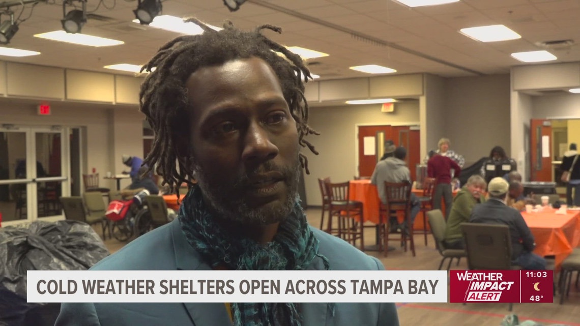 Cold weather shelters open across Tampa Bay | wtsp.com