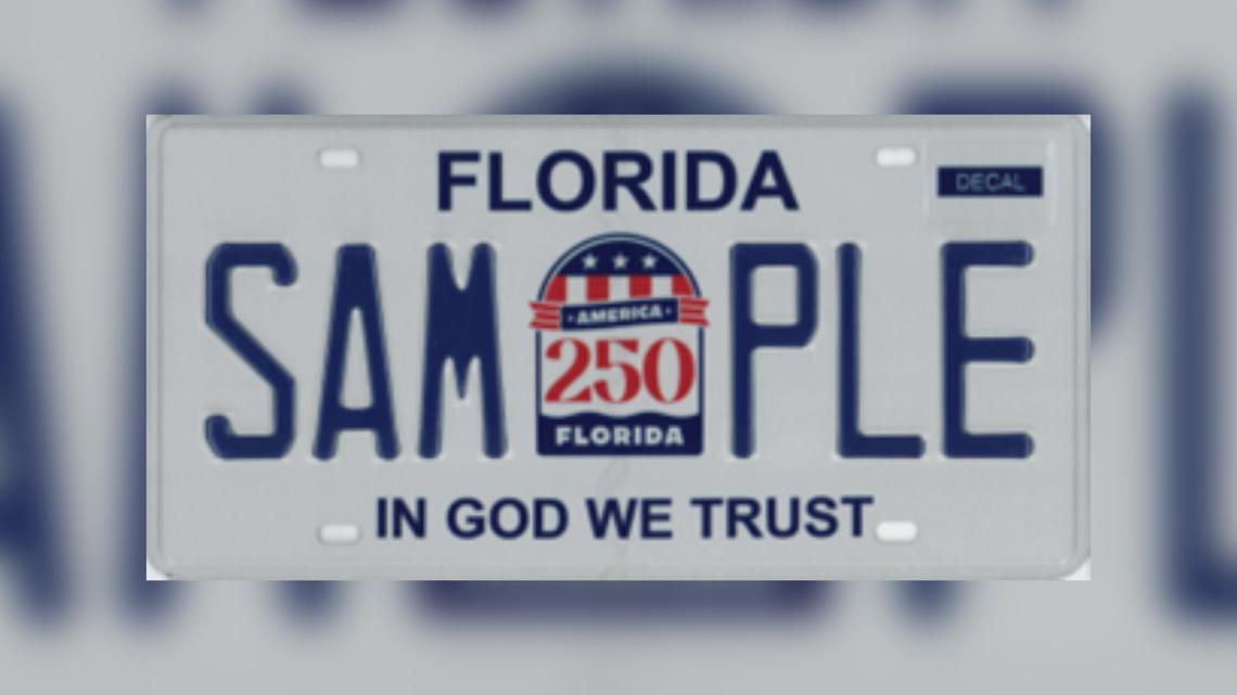 Florida officials announce new America 250 license plate | wtsp.com