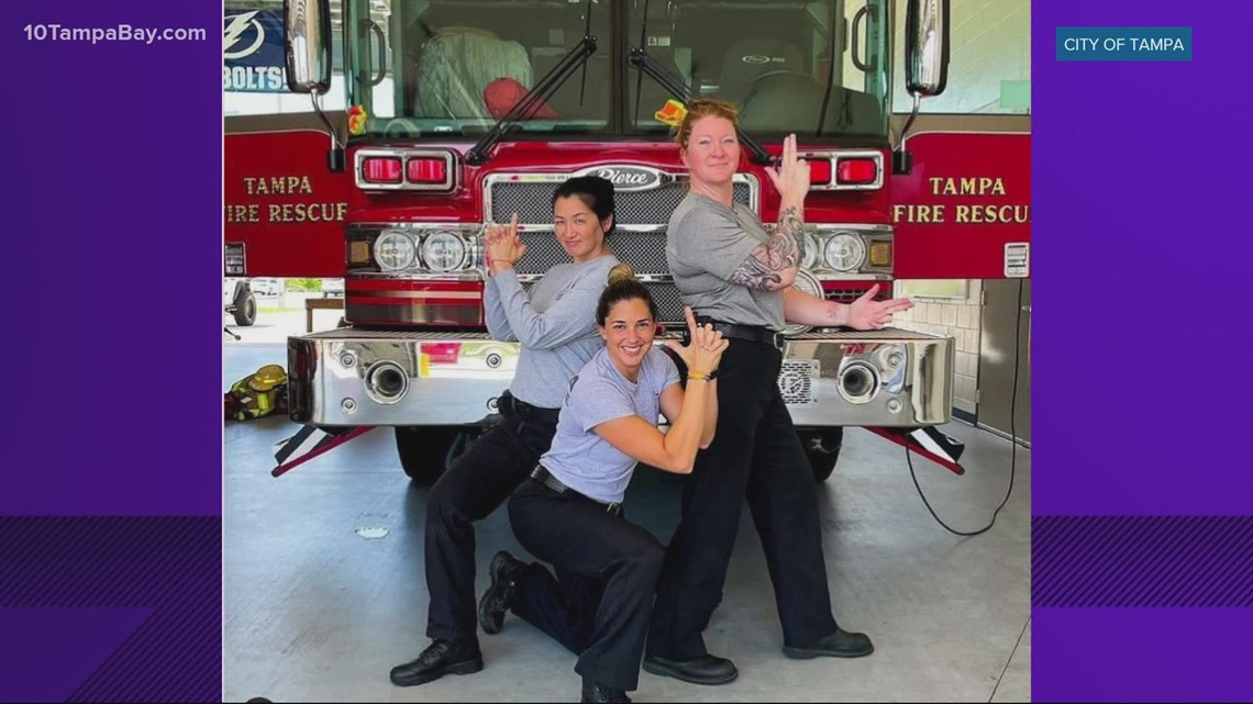Tampa Fire Rescue celebrated its all-female engine crew | wtsp.com
