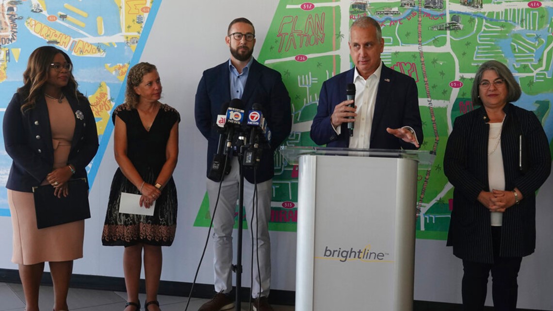 Brightline high-speed train gets grant to improve safety | wtsp.com