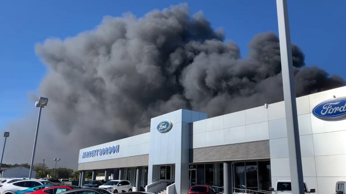 Fire at car dealership shuts down US-17 in Winter Haven | wtsp.com