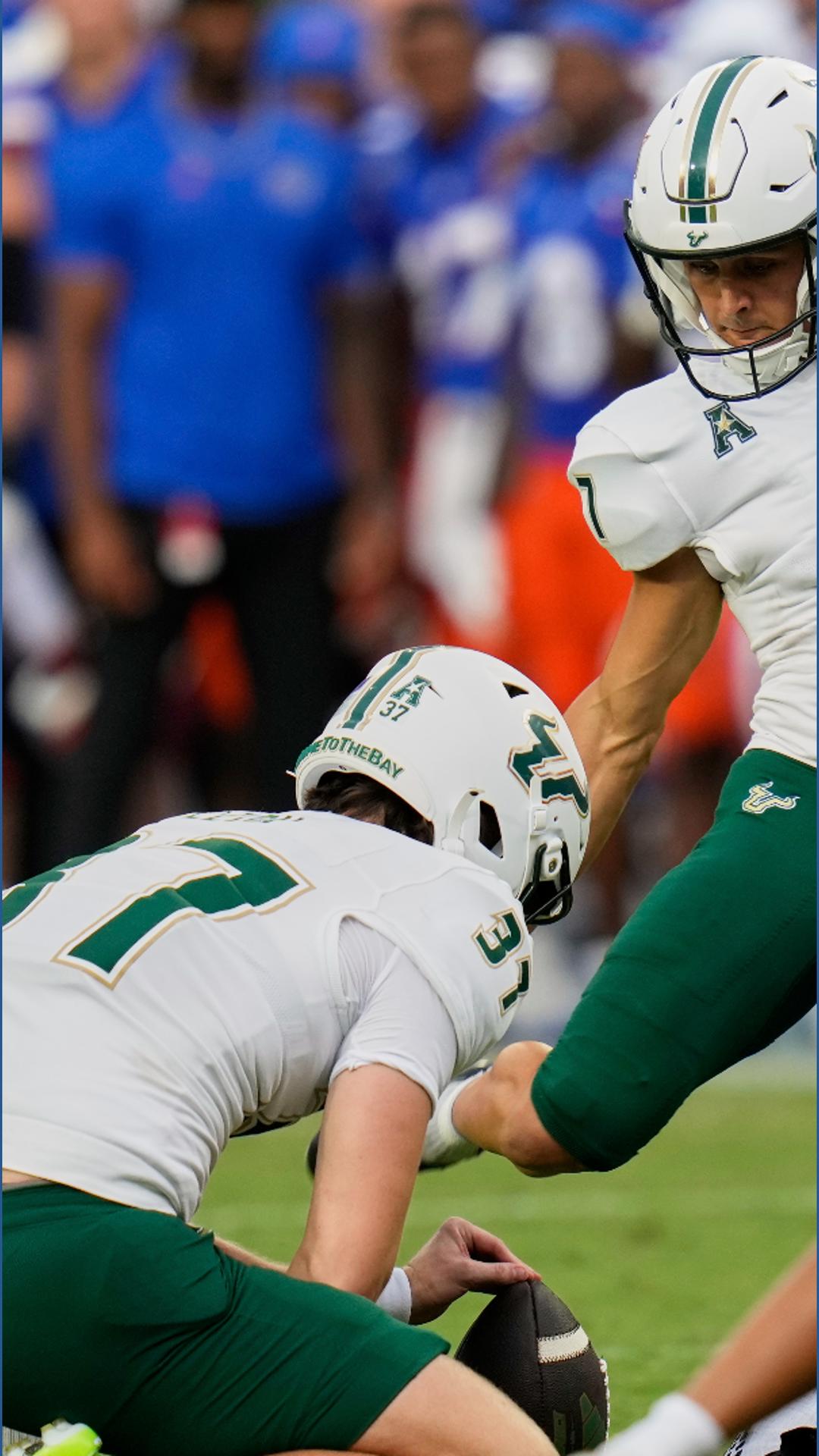Gramatica's kick lifts South Florida to an 18-16 upset at No. 13 ...