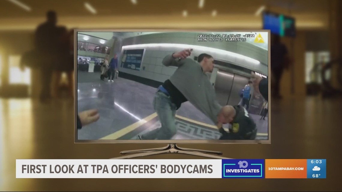 TPA officer body camera footage shows unruly travelers | wtsp.com