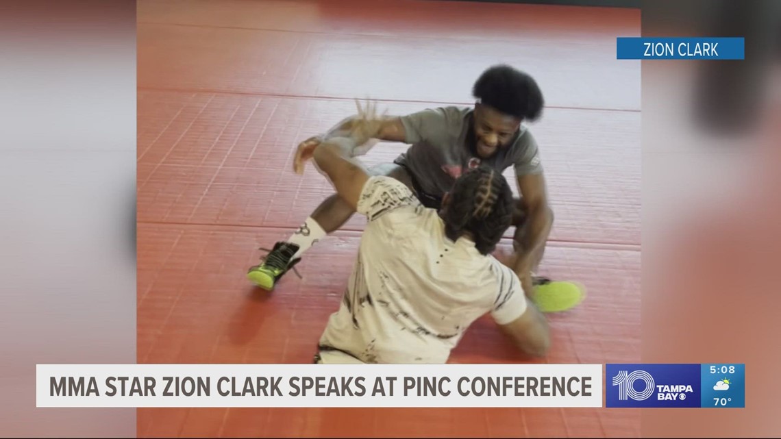 MMA star Zion Clarks speaks at PINC Conference in Sarasota | wtsp.com