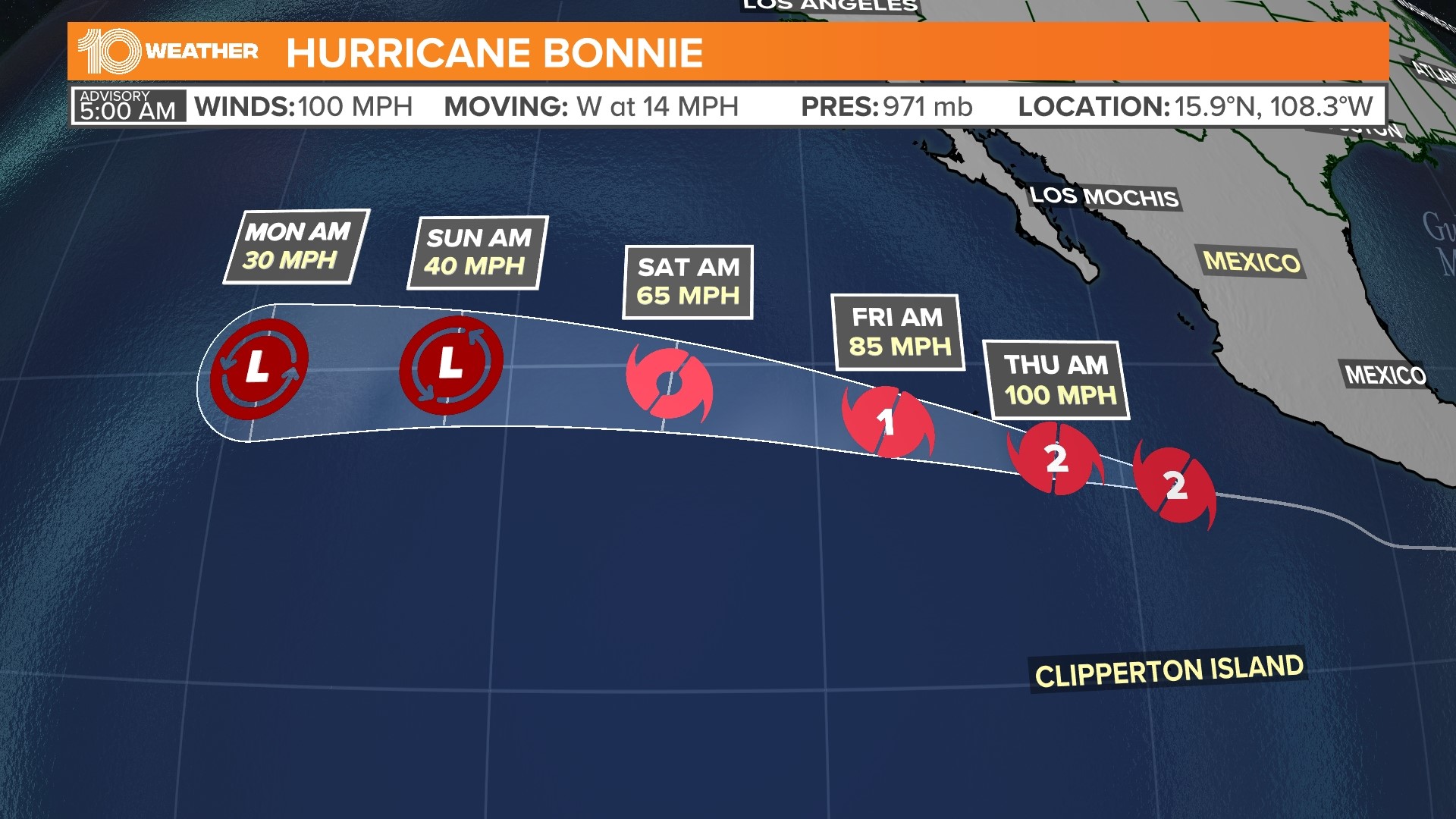 Hurricane Bonnie poses threats to Mexico's coastline | wtsp.com