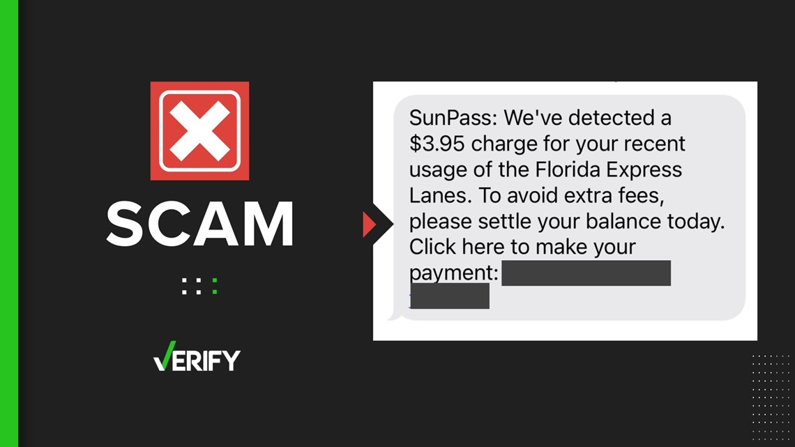 Unpaid Sunpass Tolls In Text Messages Are A Scam