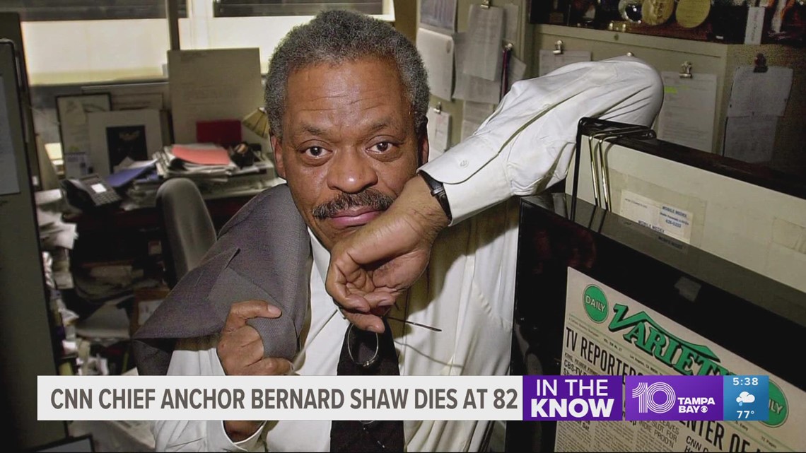 Longtime CNN anchor Bernard Shaw dead at 82 | wtsp.com