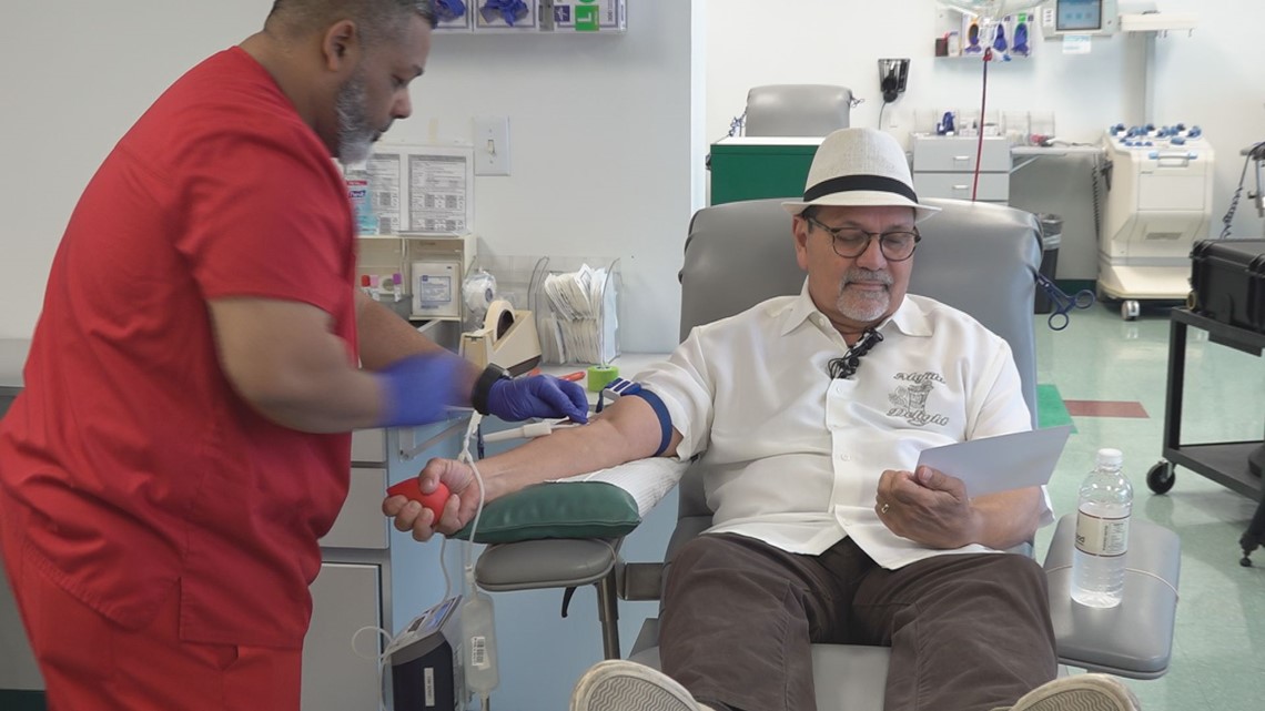 Tampa man donates 20 gallons of blood, a new milestone | wtsp.com