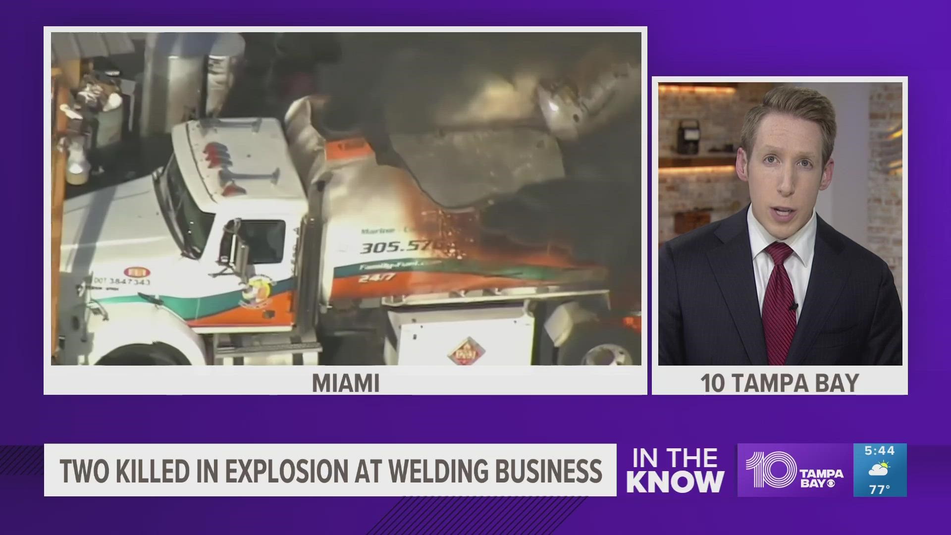 Explosion in South Florida kills 2 at industrial complex | wtsp.com