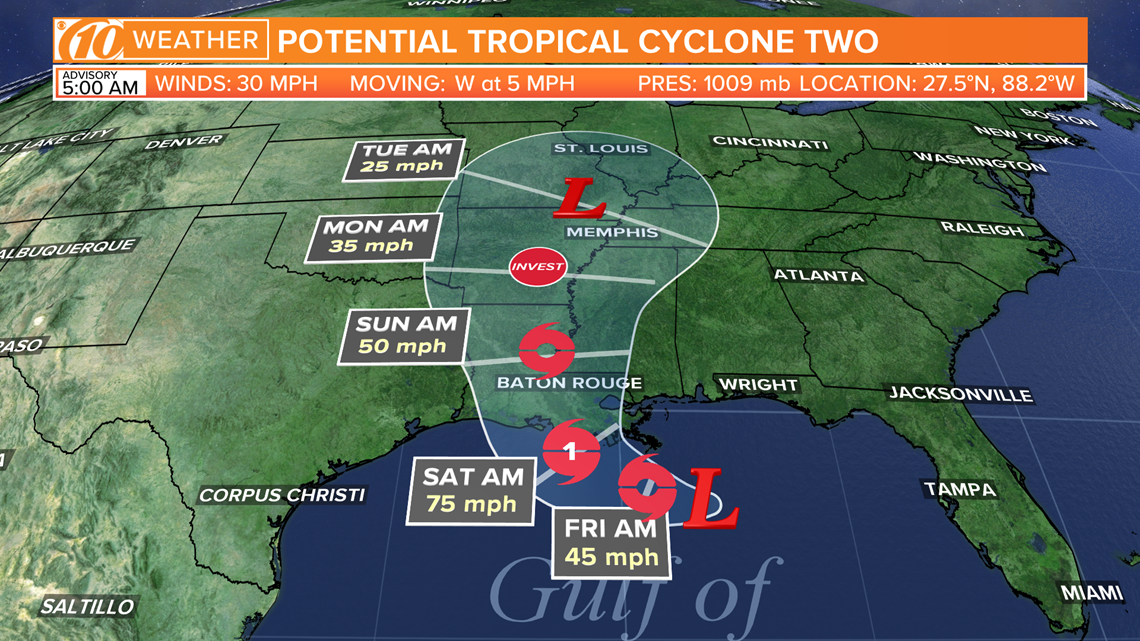Potential Tropical Cyclone Two prompts hurricane watch | wtsp.com