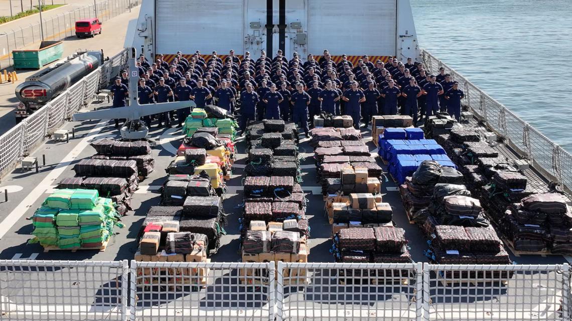 Coast Guard makes historic $362M drug bust, seizing largest amount of ...