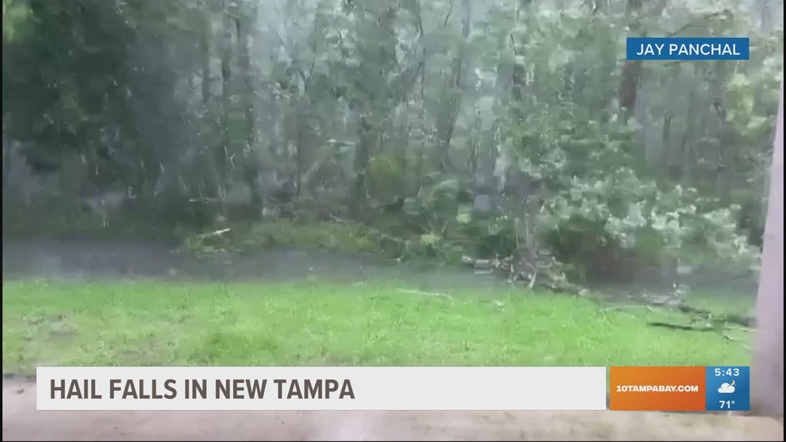 Hail falls over the weekend in parts of Tampa Bay area | wtsp.com