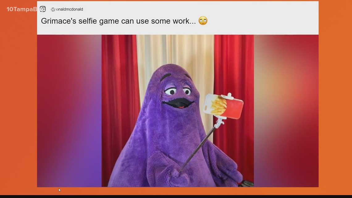 Apparently, the McDonald's character Grimace is actually a giant taste ...