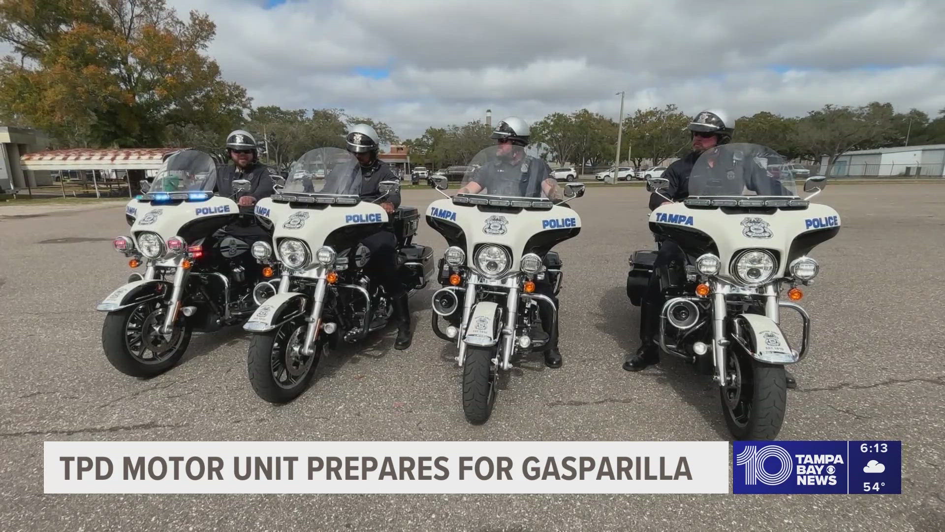 Rain or shine, Tampa PD Motor Unit trains for Gasparilla | wtsp.com