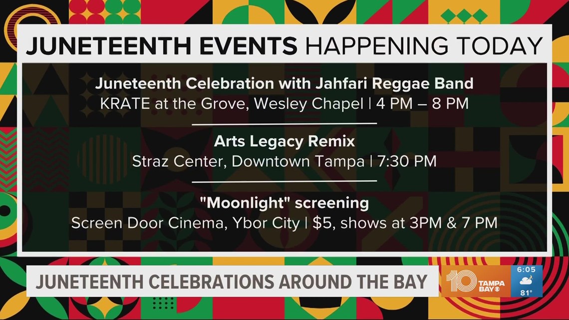 Juneteenth events happening around the Tampa Bay area | wtsp.com
