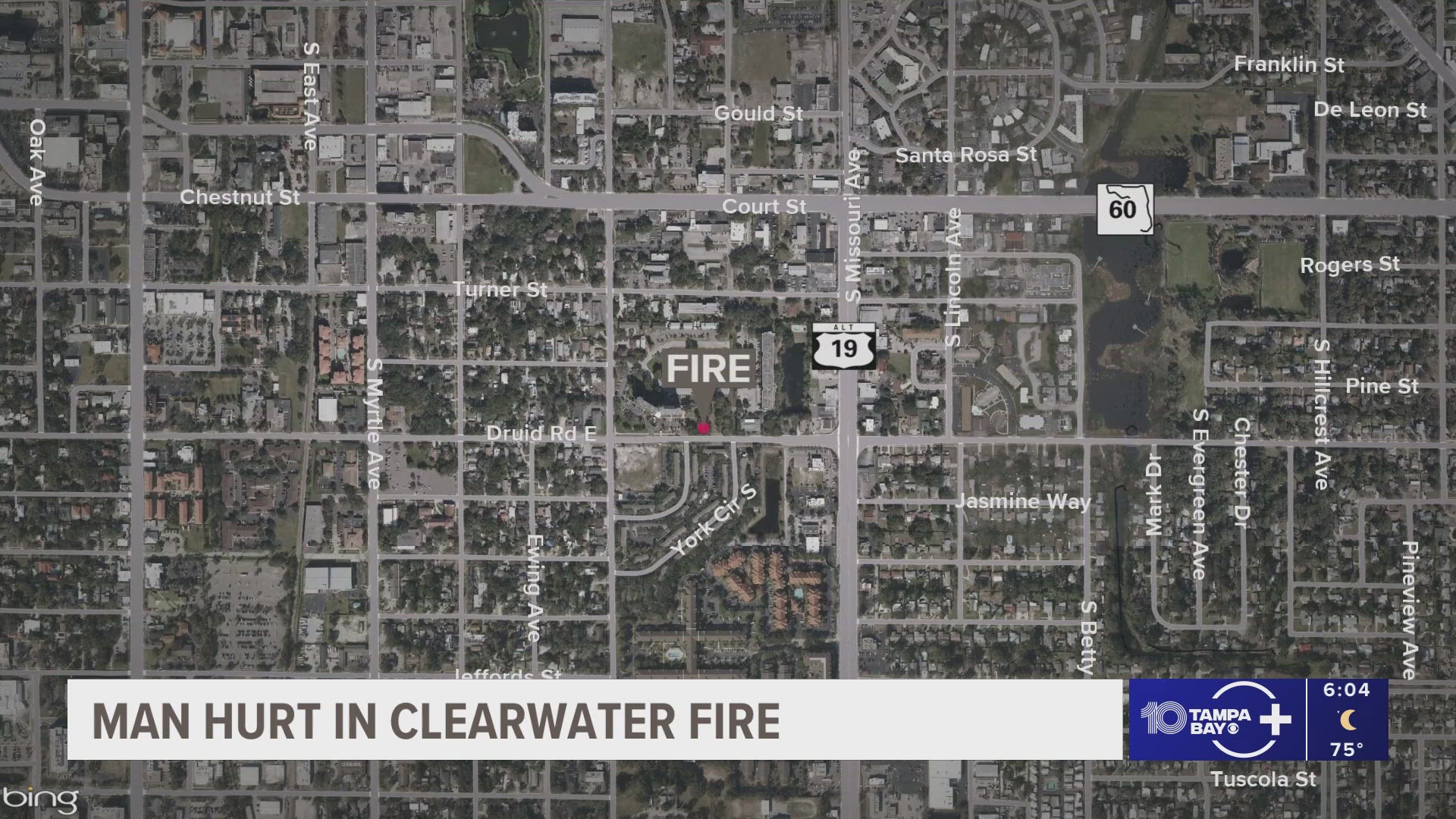 Clearwater man experiencing homelessness hospitalized due to serious ...