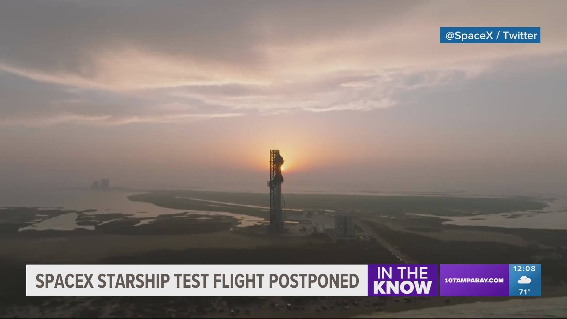 SpaceX Starship launch scrubbed for test flight today | wtsp.com