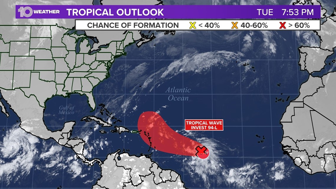 Invest 94-L likely to become tropical depression | wtsp.com