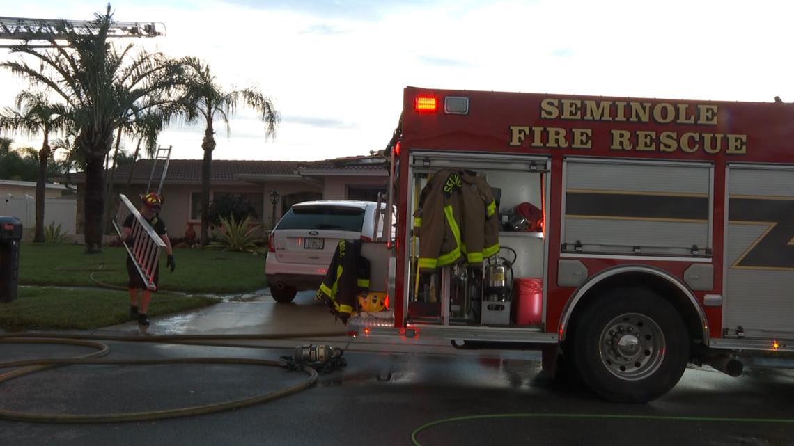 Lightning strike causes house fire in Pinellas County | wtsp.com