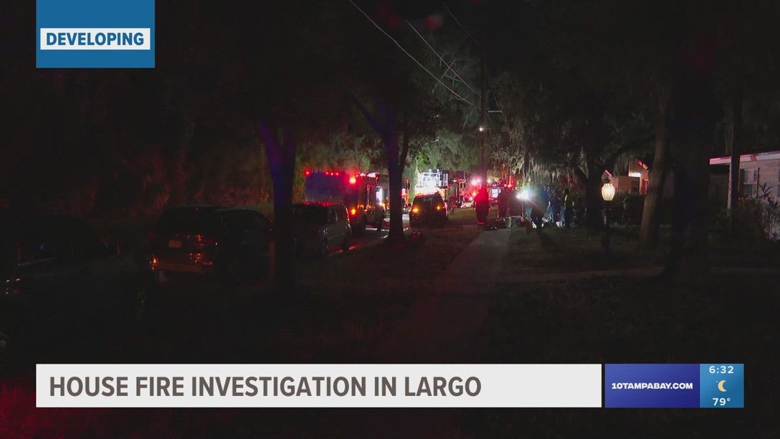 Crews investigating house fire in Largo | wtsp.com