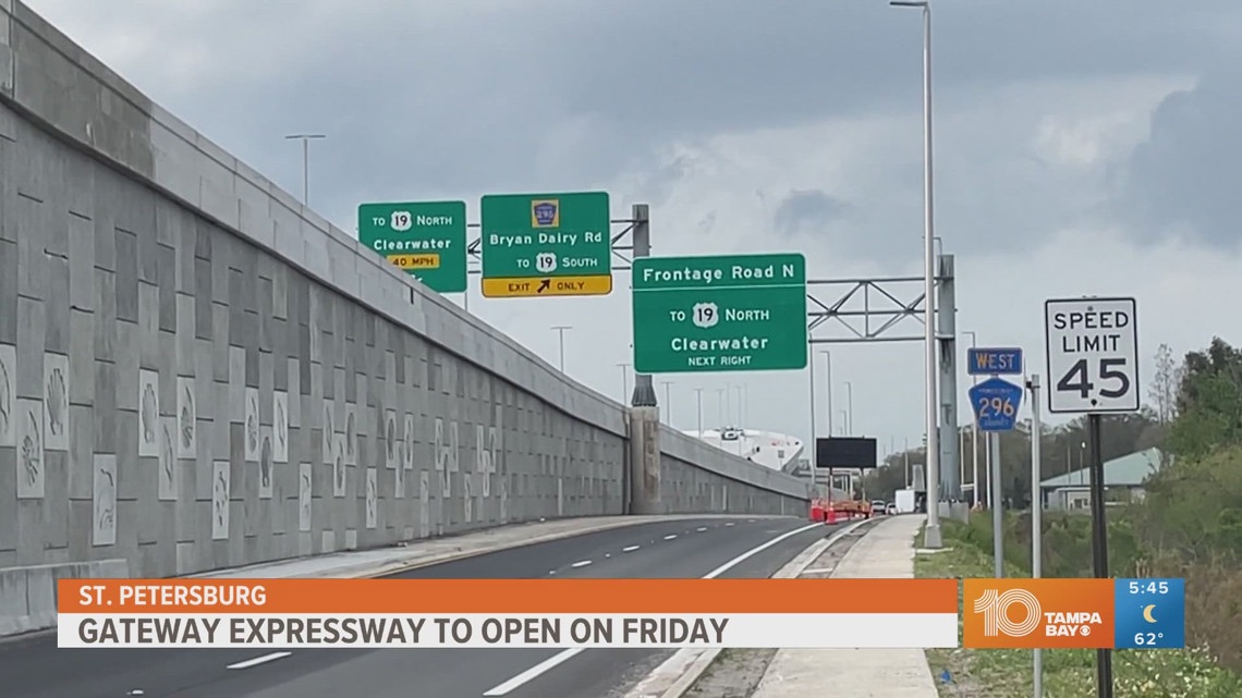 Gateway Expressway set to open Friday | wtsp.com