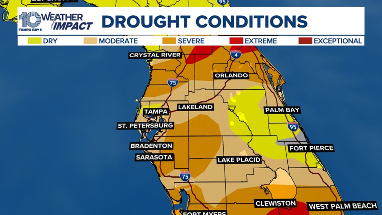 Severe Florida drought impacts Tampa Bay counties | wtsp.com