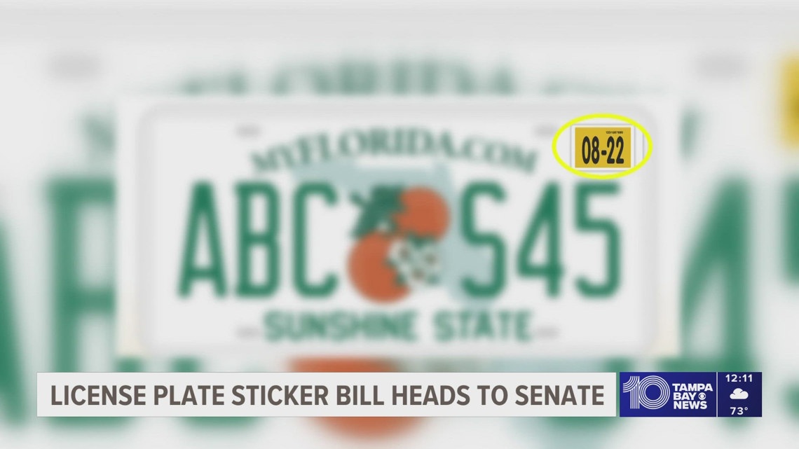 Florida House passes bill to get rid of yellow registration sticker ...