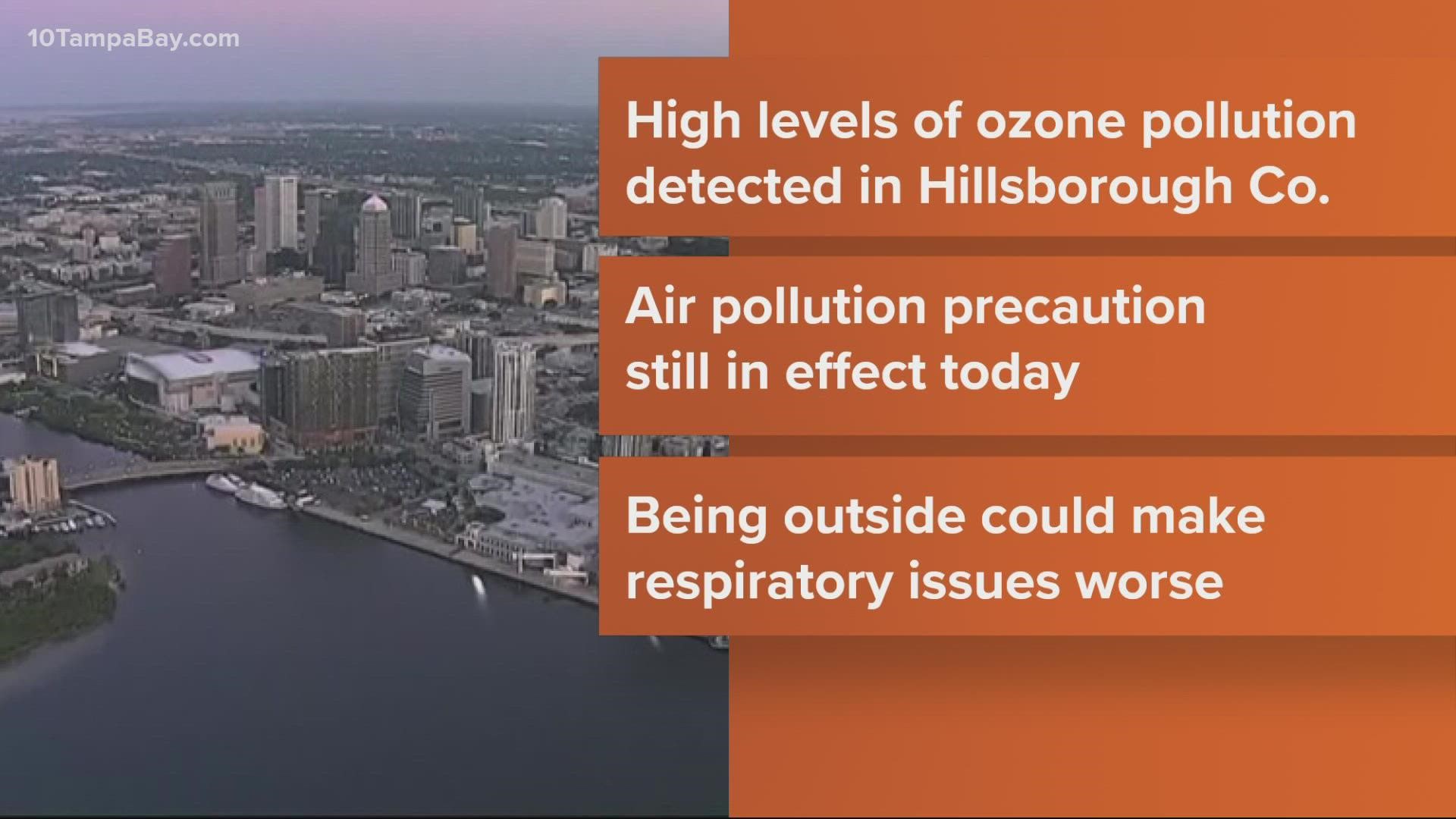 EPC: Air pollution precaution issued for Hillsborough County | wtsp.com