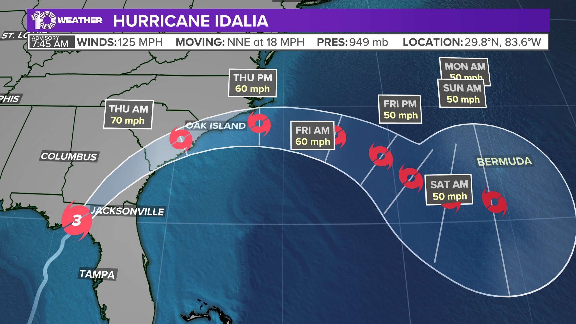 Hurricane tracker: Hurricane Idalia makes landfall as Cat. 3 | wtsp.com