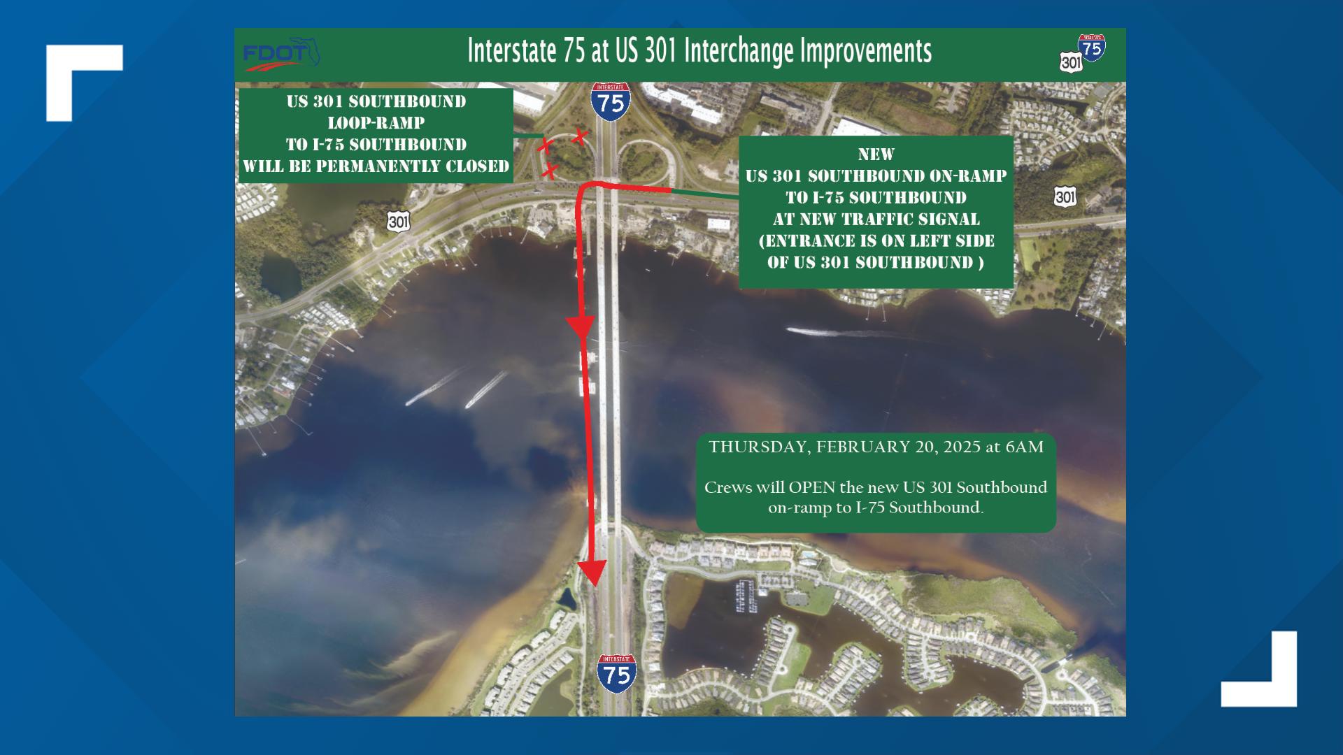 Two new ramps opening between I-75, Highway 301 | wtsp.com