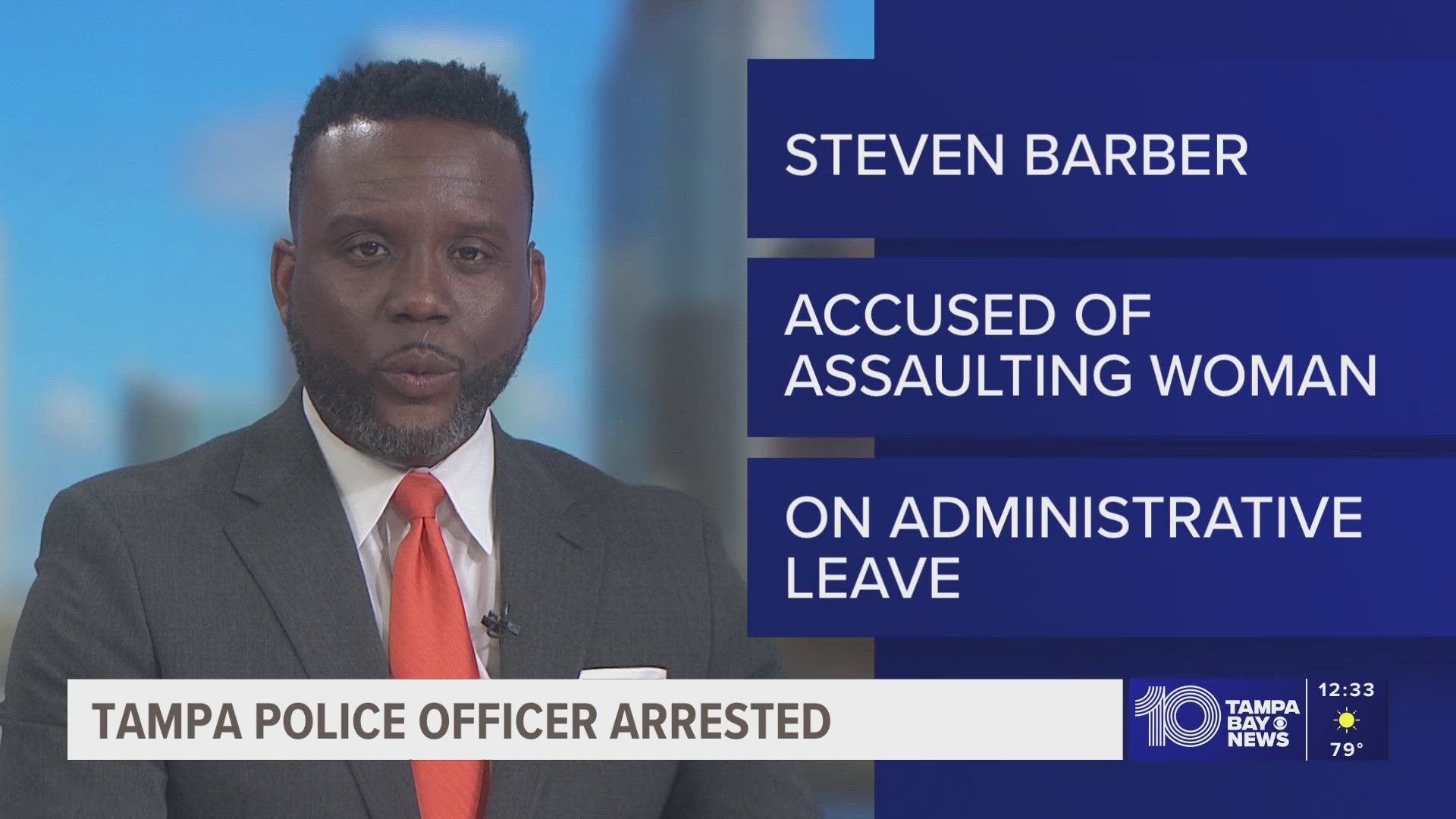 Tampa police officer arrested on domestic violence charges following ...