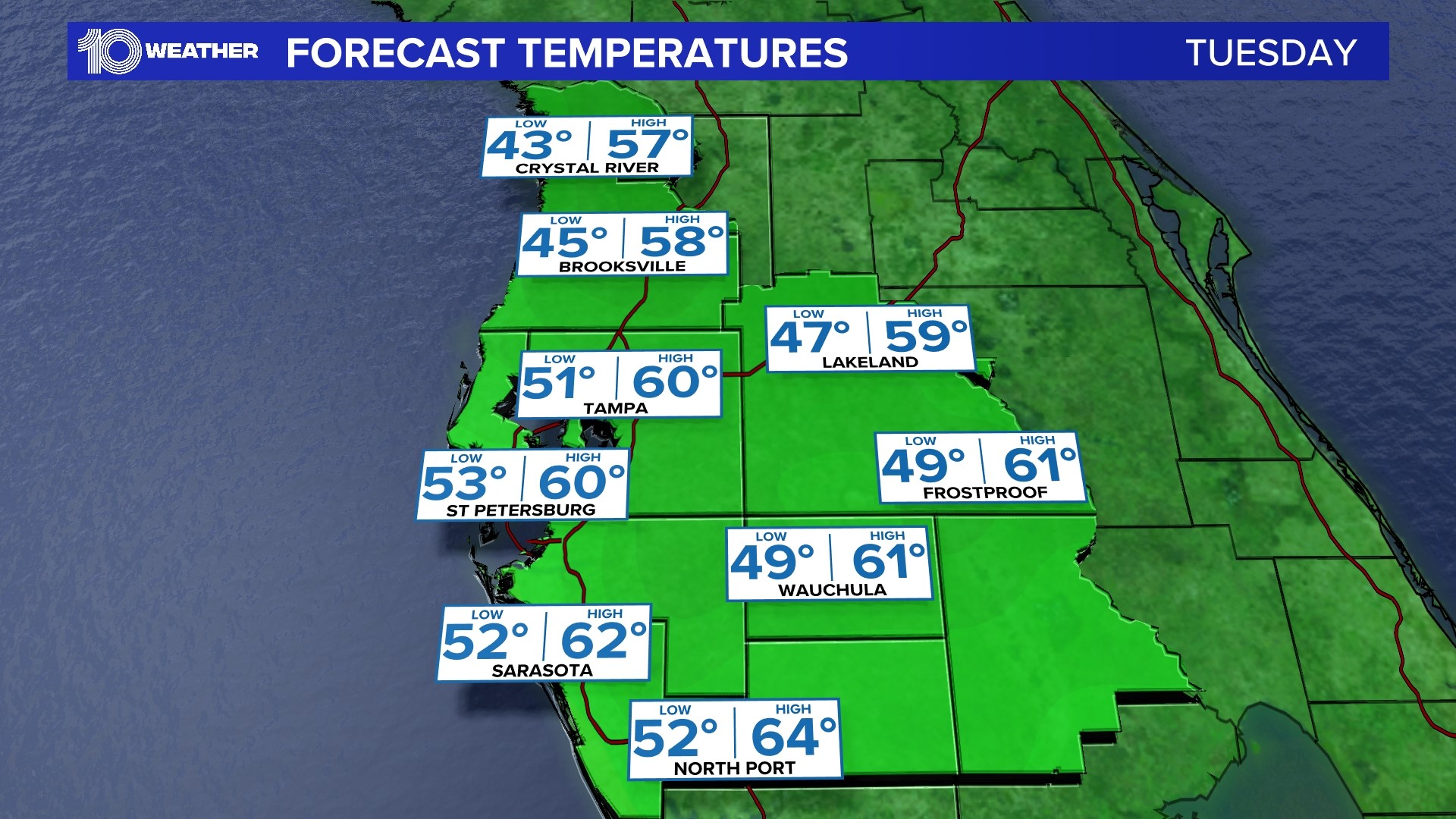 Tampa Bay weather: Big cooldown this week | wtsp.com