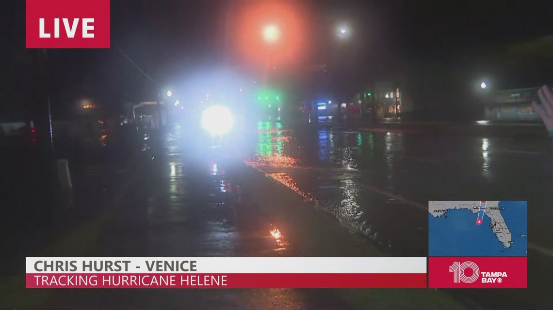 Flood waters increasing in Venice during Hurricane Helene | wtsp.com