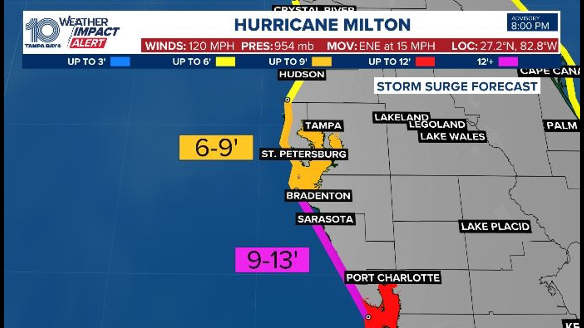Track Hurricane Milton: Forecast cone, alerts | wtsp.com