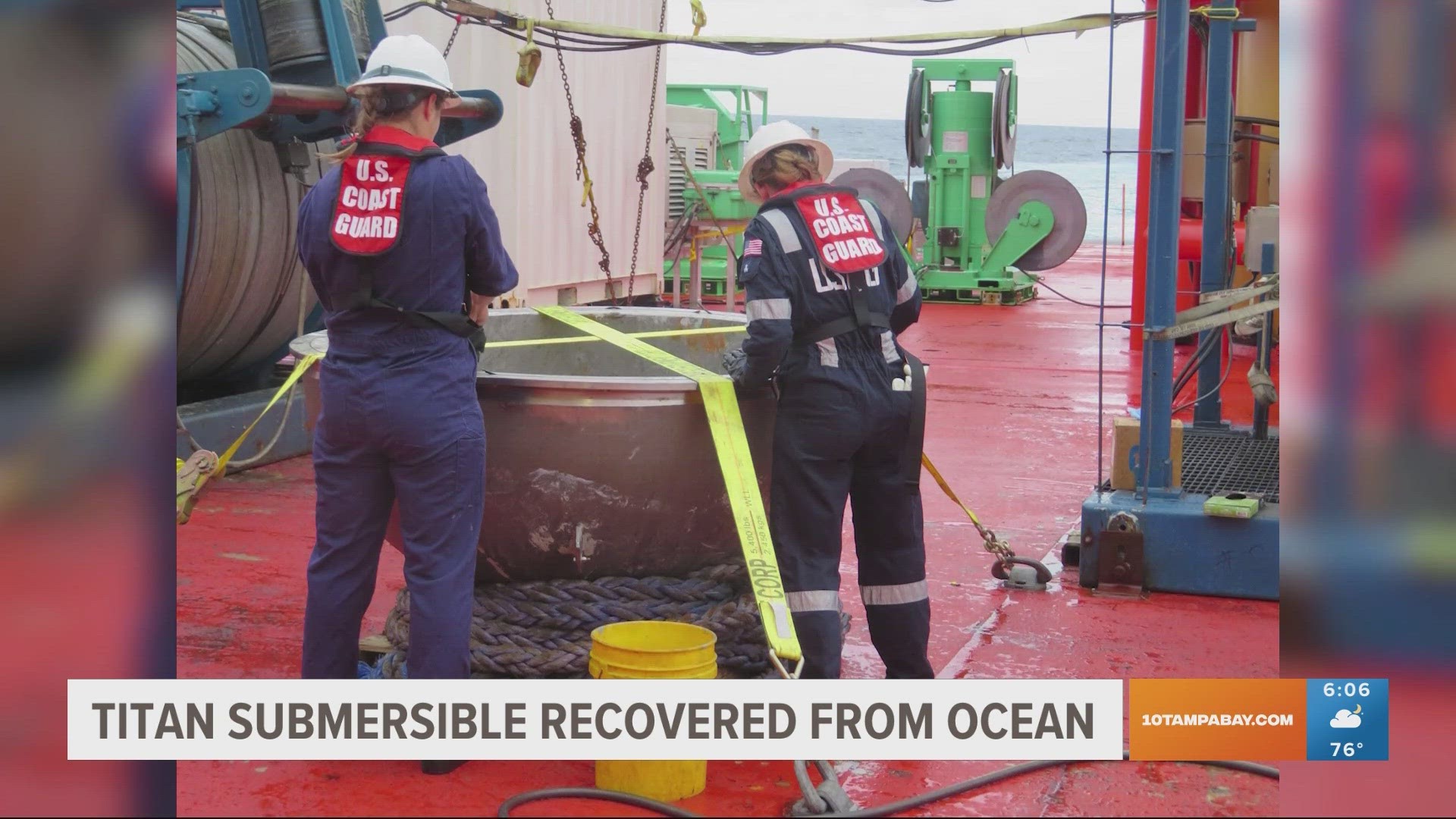 Titan submersible recovered from ocean | wtsp.com