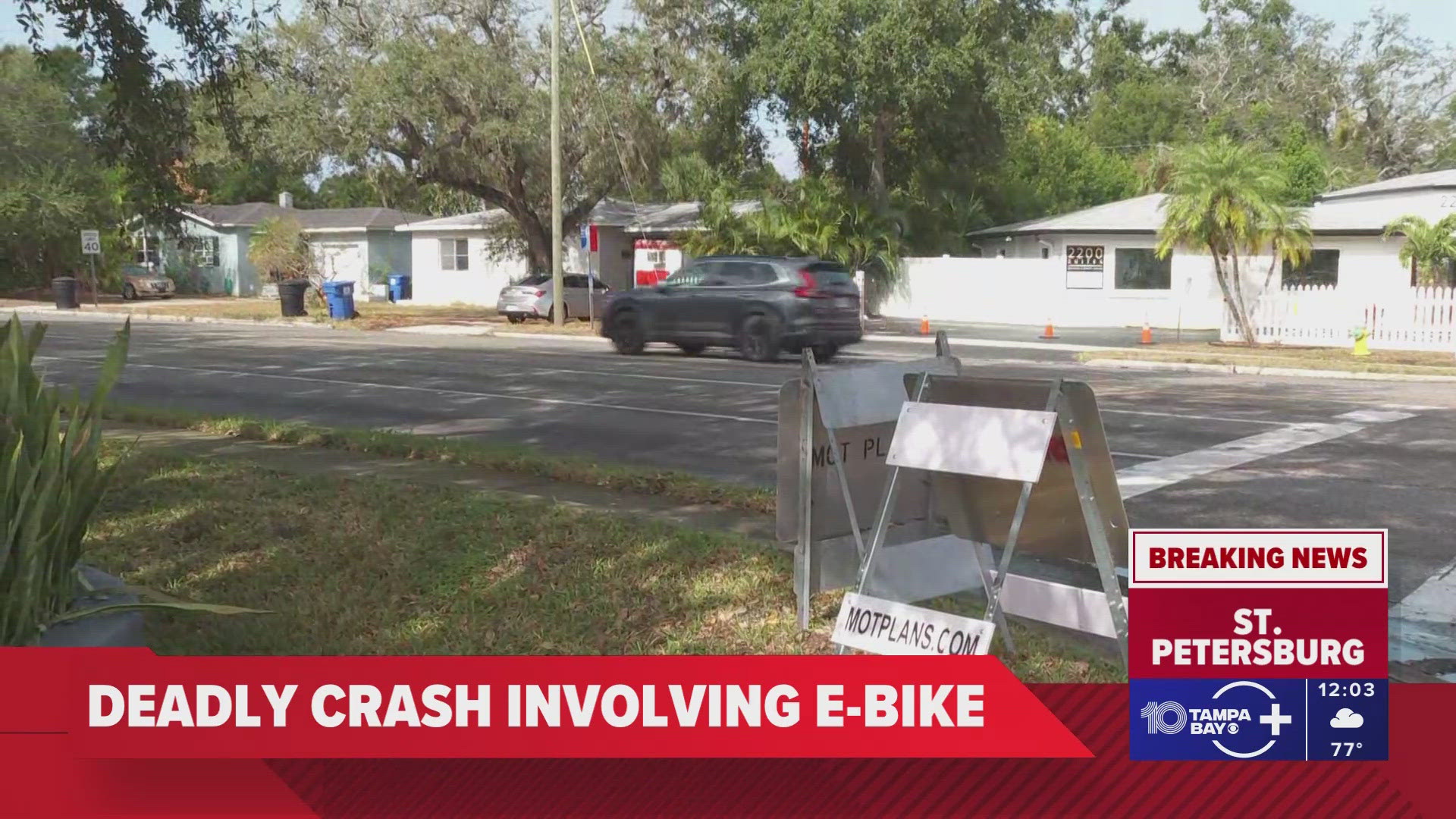 Woman on e-bike killed in crash in St. Pete | wtsp.com