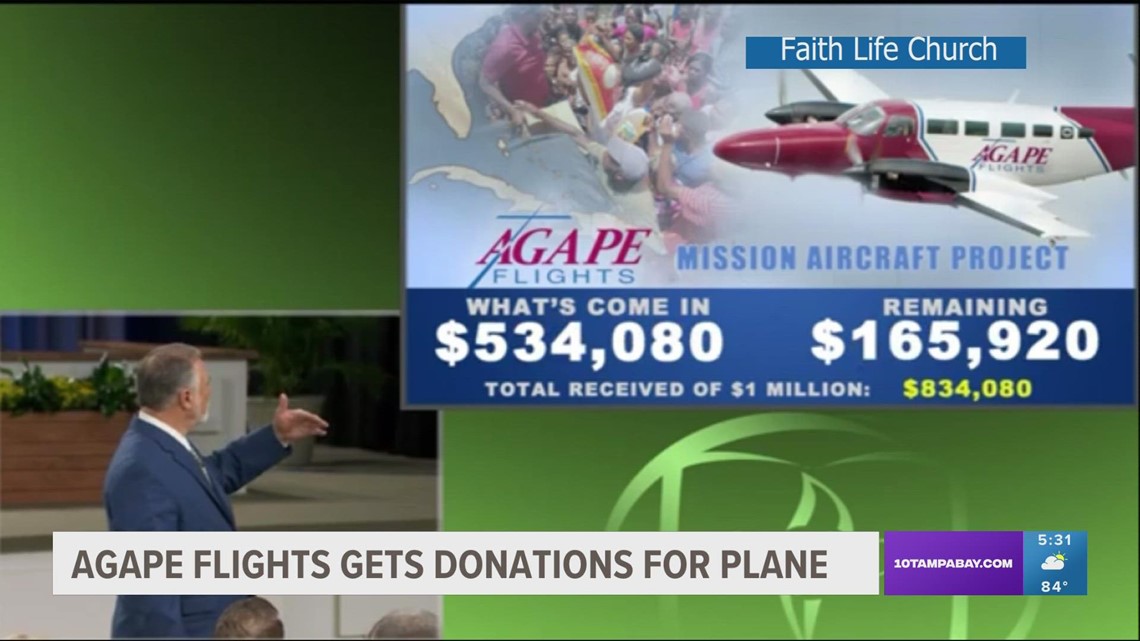 Donations pour in for Agape Flights' new mission plane | wtsp.com