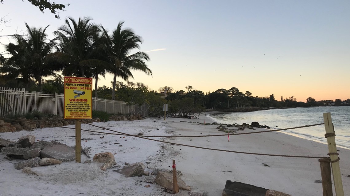 Private fence on public Siesta Key beach angering beachgoers | wtsp.com