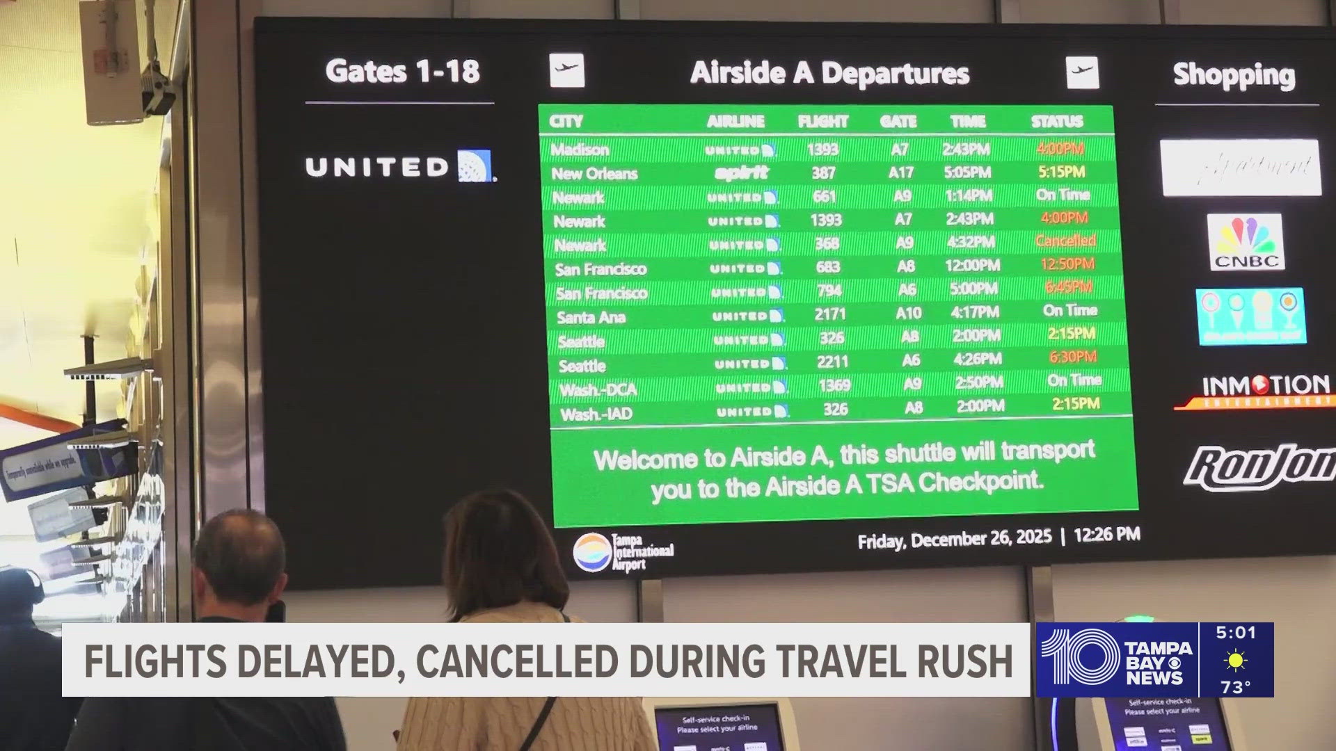 Holiday flight tracker: See delays, cancellations at Tampa ...