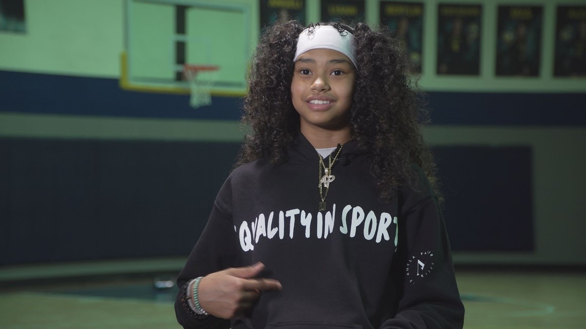 Anyla Parker, 12, plays basketball, aims for gender equality | wtsp.com