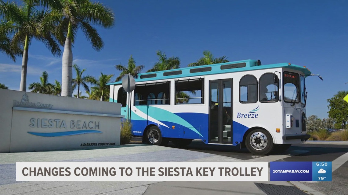 Changes are coming to Siesta Key trolley | wtsp.com
