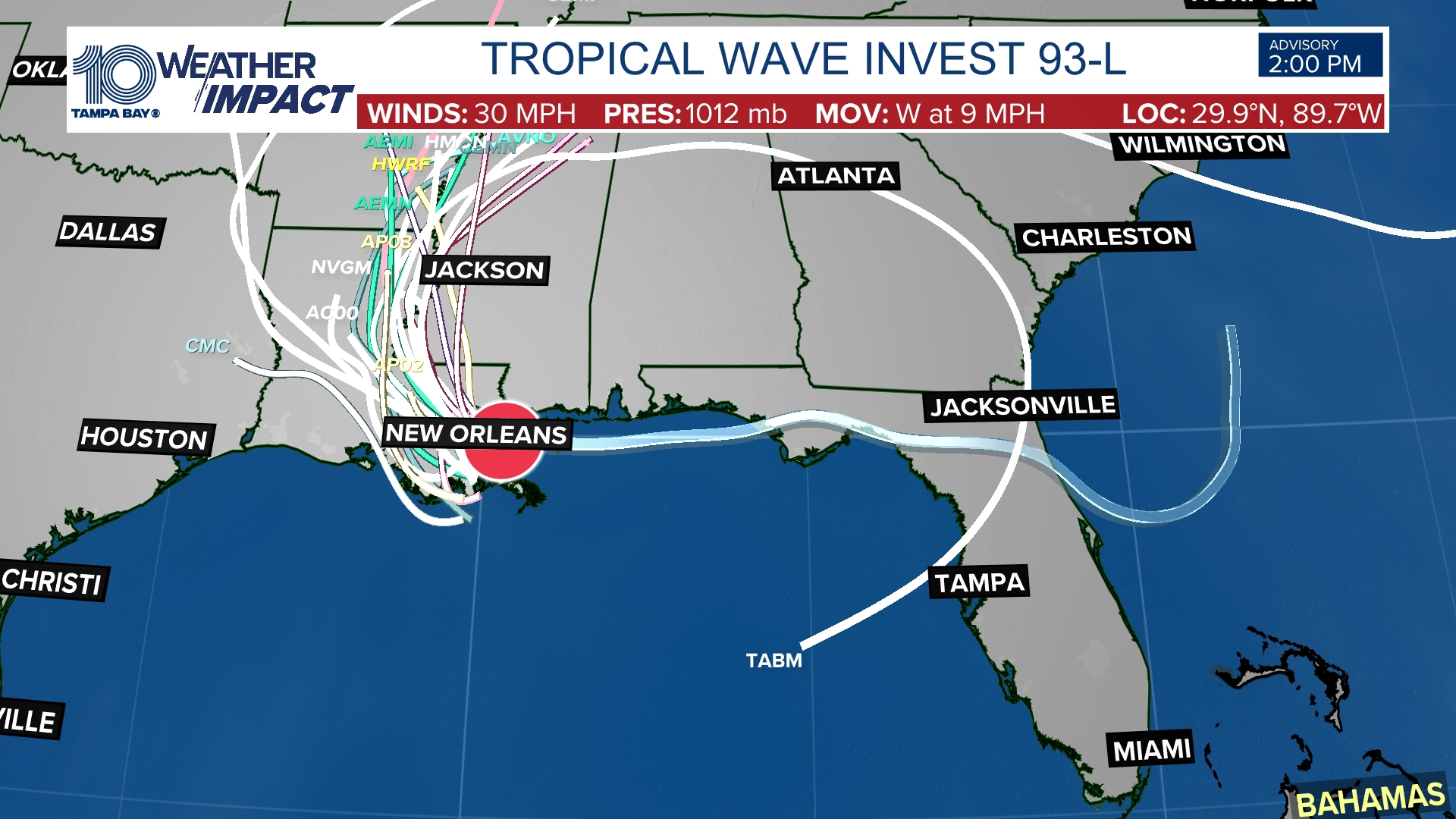 Tropical update: System in Gulf expected to weaken Friday | wtsp.com
