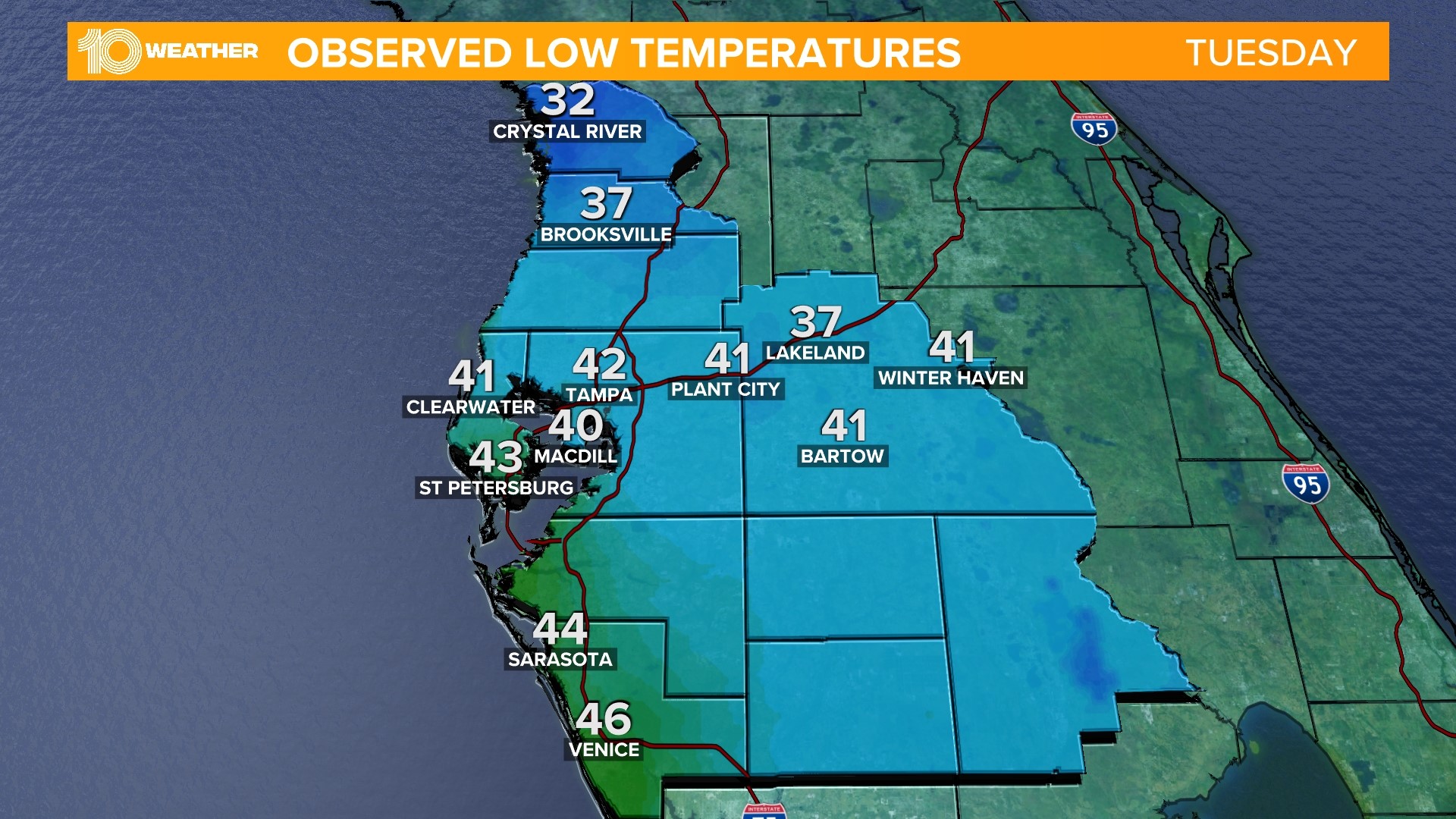 Tampa Bay weather: Coldest temps of the season recorded overnight ...
